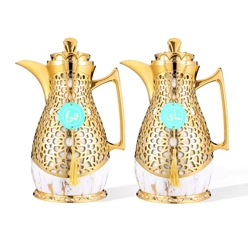 Customer Logo Accepted Arabic Coffee Pot 1l+1l Arabian Tea Coffee Pot ...