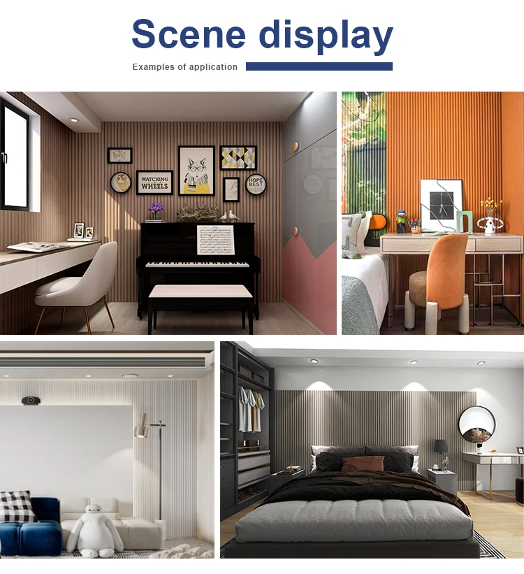 Seamless PVC Interlocking Line Panel Bendable WPC Interior Wall Panel ...