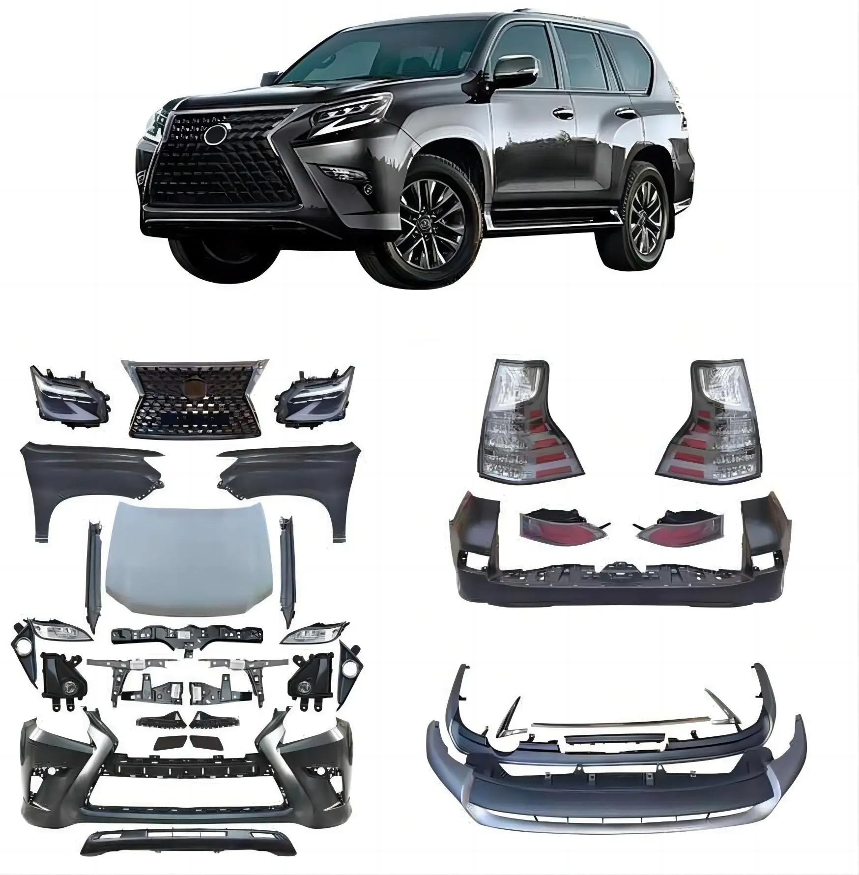 Ldr Bodykit For Prado 10-20 Change To Gx 460 Latest Style Car Auto ...