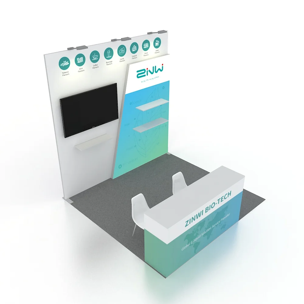 Exhibition Booth Light Box Modular System - 3x3m Aluminum