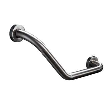 Modern L-shape Stainless Steel Handrail With Brush Surface Finish ...