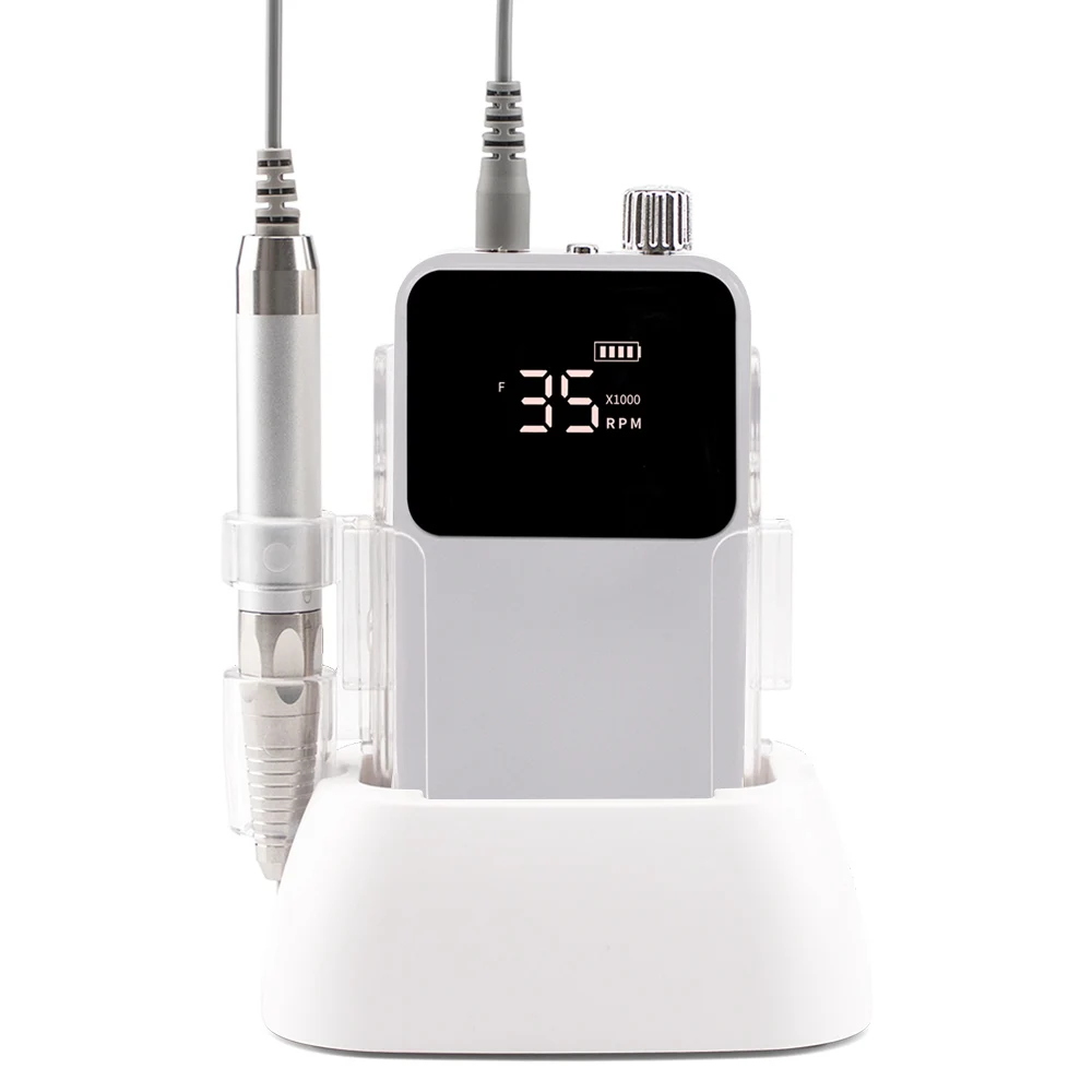 Hot Popular Brushless Cordless Rechargeable Portable Desktop Nail Drill ...