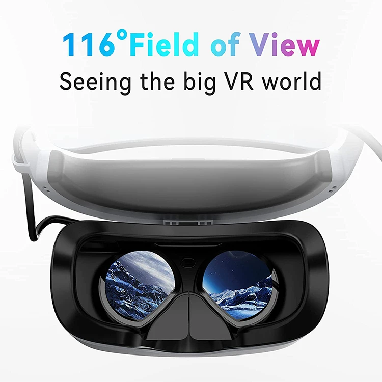 2023 VR蛋椅适用于DPVR E4分辨率3664 x1920高清显示屏，带116 FOV支撑眼镜佩戴和库存| Alibaba.com