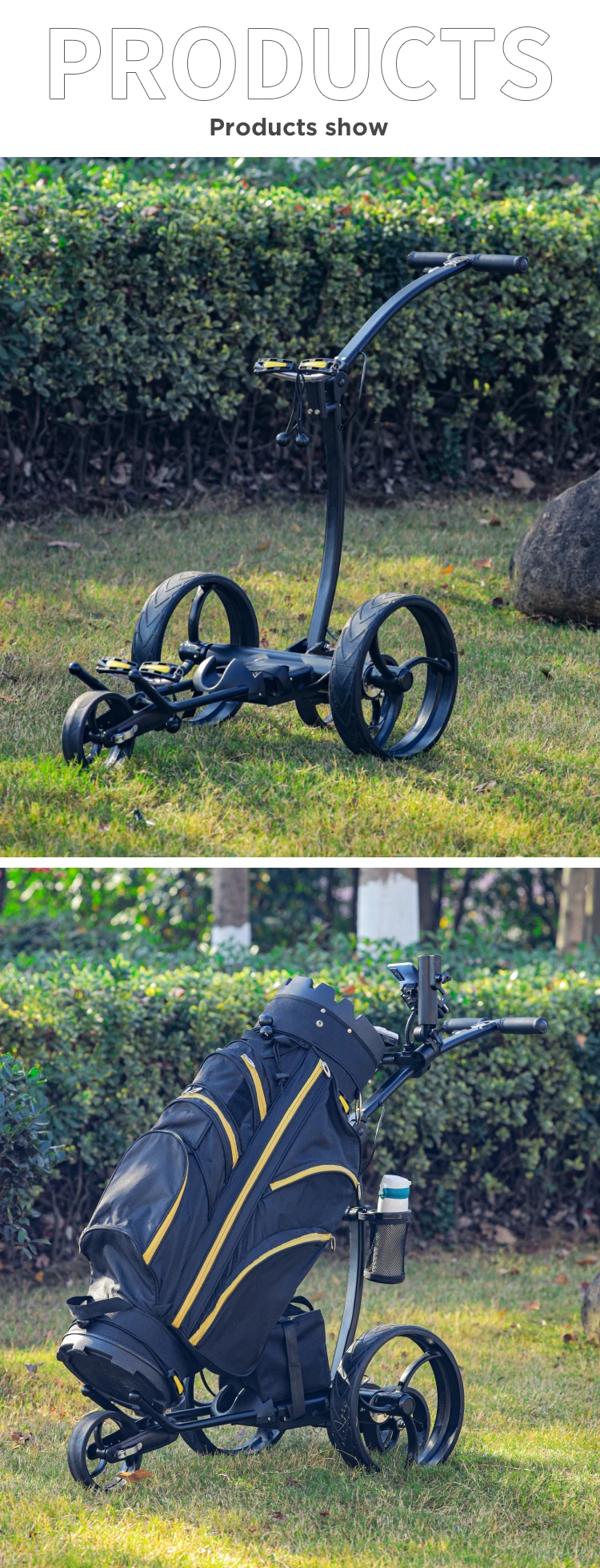 Foldable 3-Wheel Electric Golf Cart with Cruise Control - OEM/ODM