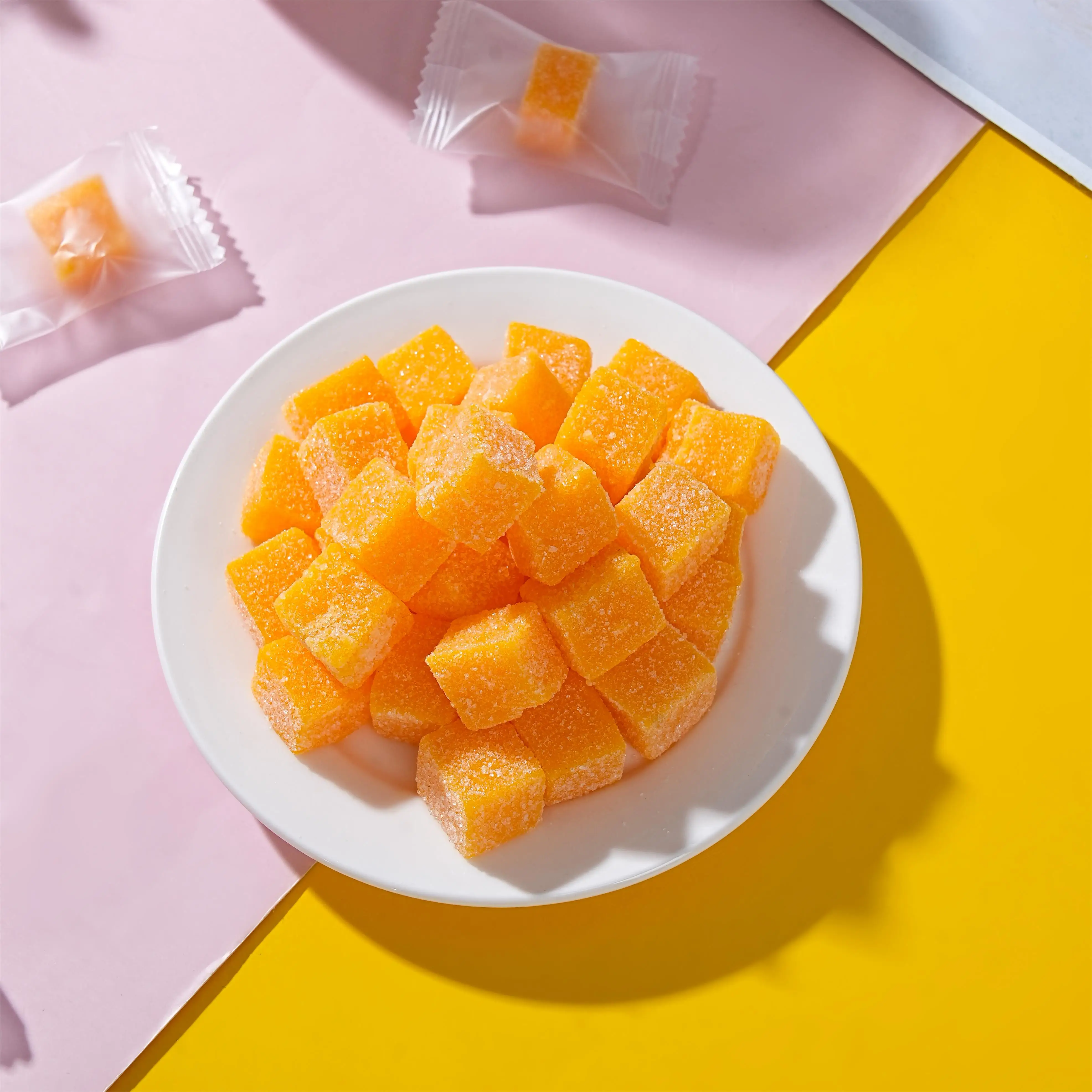 Mango Cube Gummy Candy Candy Sweets Gummy Chinese Sweets| Alibaba.com