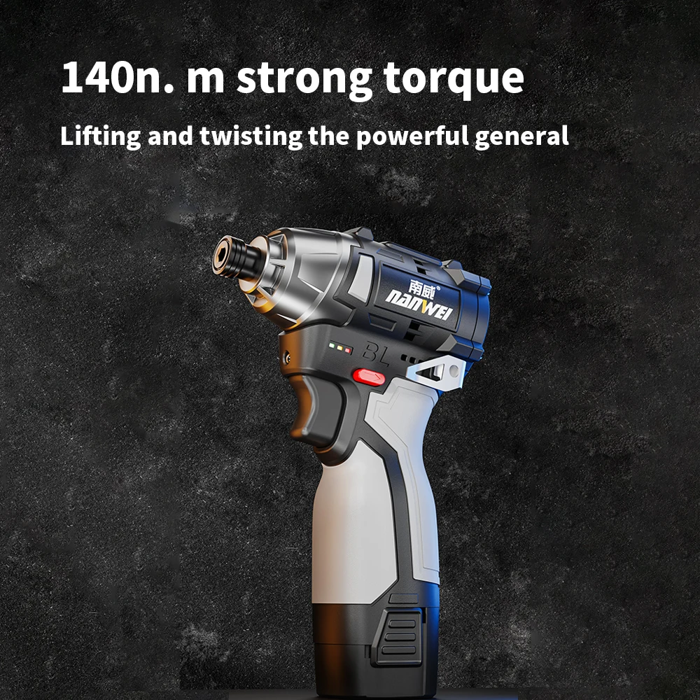 Nanwei Brushless Electric Screwdriver Set Bits Screw Driver For Hand ...