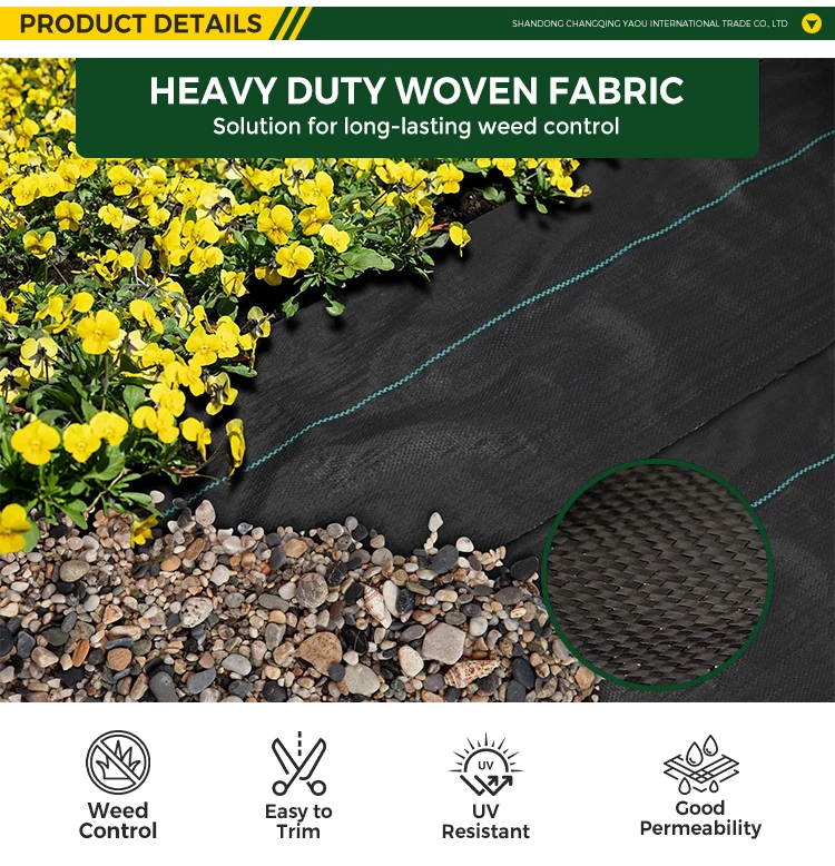 High Permeability Garden Weed Barrier Fabric Durable Weed Blocker ...
