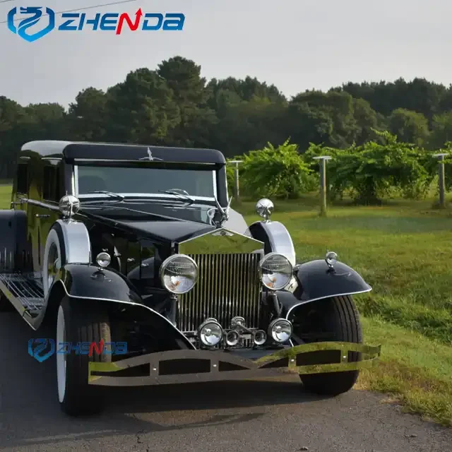 Modern Horse Drawn Hearse / Funeral Buggy Electric Horse Hearse ...