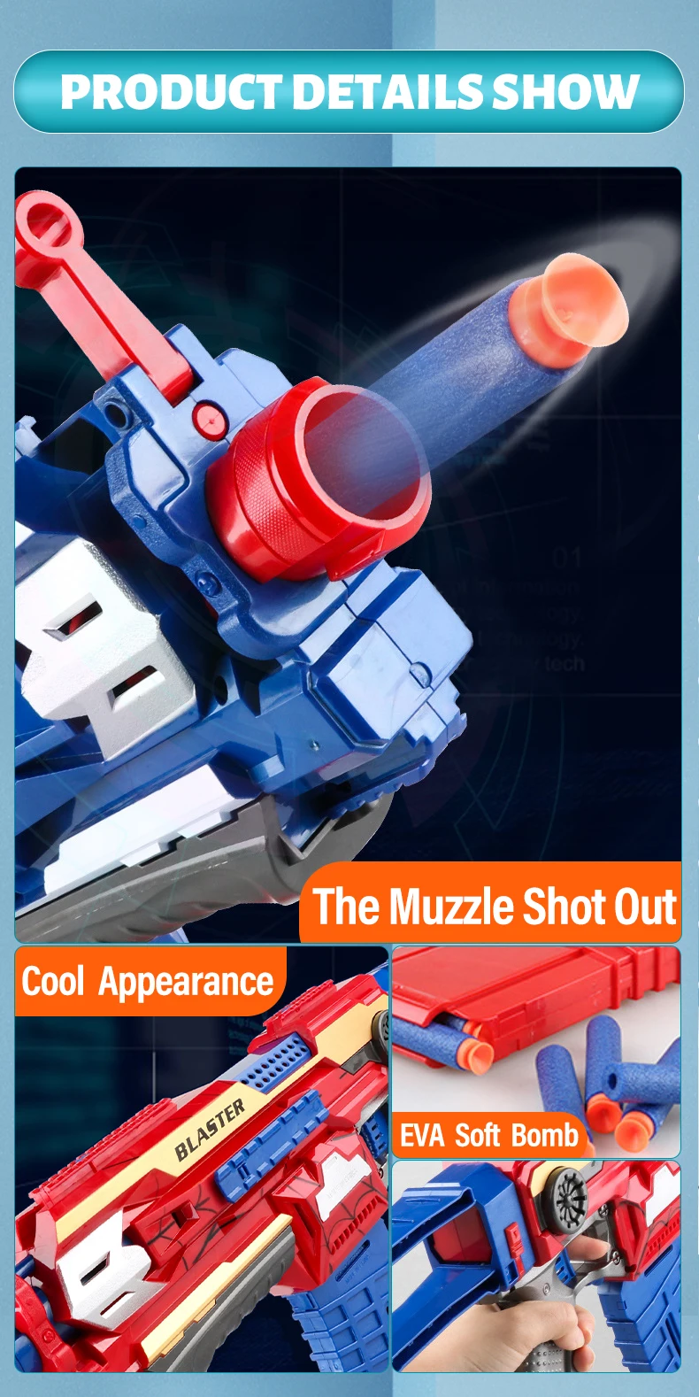 Realistic Shell Ejecting Toy Gun Hrowing Soft Graffiti Assemble Air ...