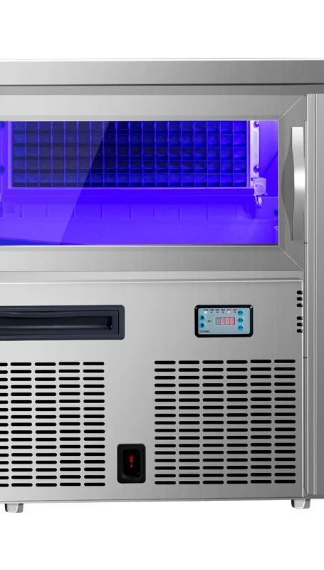 Icm-210p Stainless Steel Small Ice Making Machine Commercial Cube Maker ...