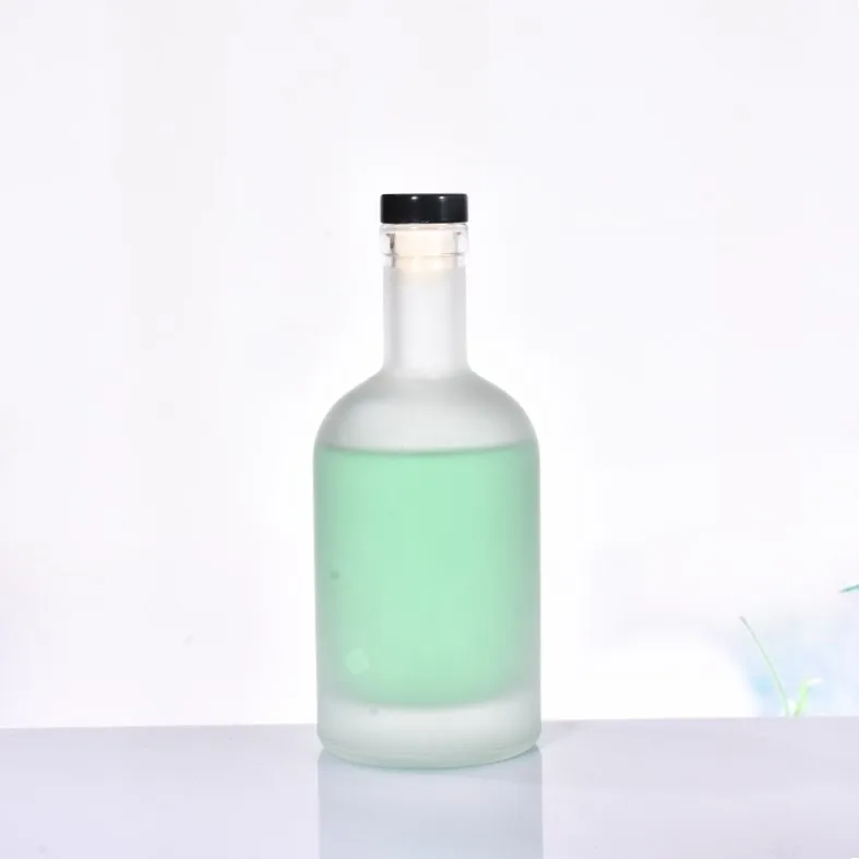 100ml 200ml 375ml 500ml 750ml 1000ml Round Frosted Whiskey Tequila Vodka Empty Glass Wine ...