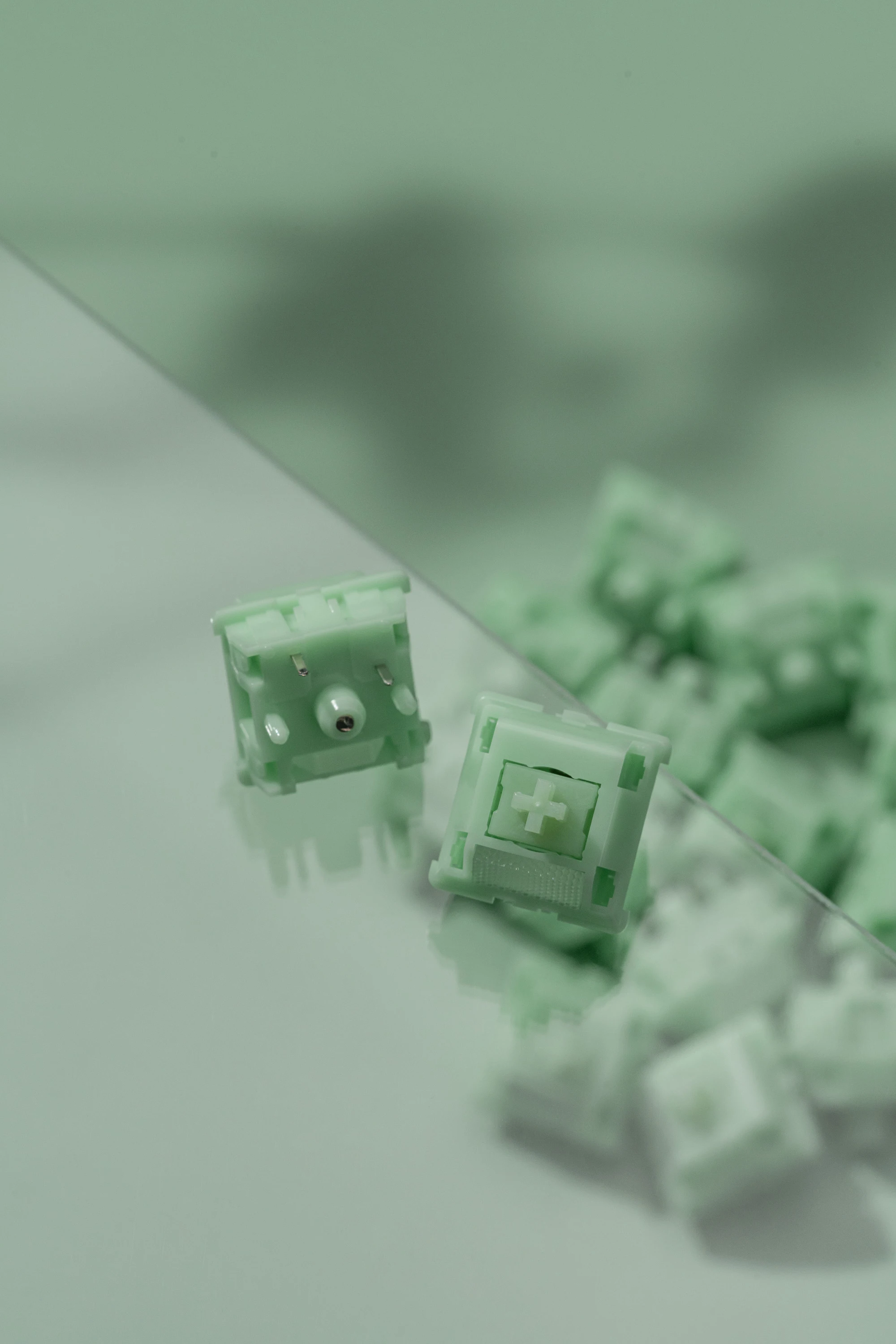 Mechanical Keyboard Switch Linear Stem Green Pom Housing Rgb Light ...