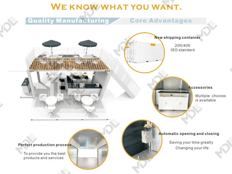 Waterproof Fireproof Sandwich Panel Container Cabin Quick Assembly Flat ...