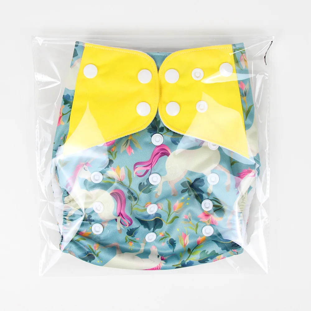 Eco Friendly Washable Leakguards Newborn Baby Cloth Diapers Cover Nappy ...