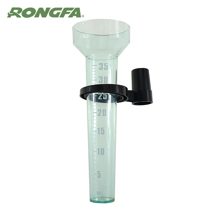 Garden Outdoor Plastic Rain Gauge Transparent clear Conical Rain Gauge ...