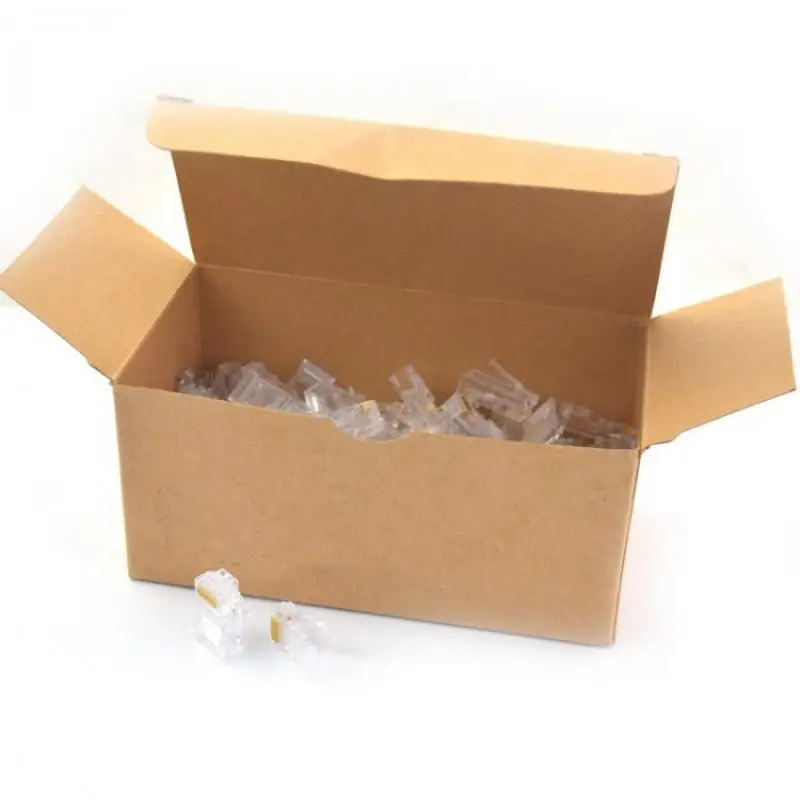 Utp Cat6 Crystal Head Modular Plug Rj45 Connector Stranded Ethernet ...