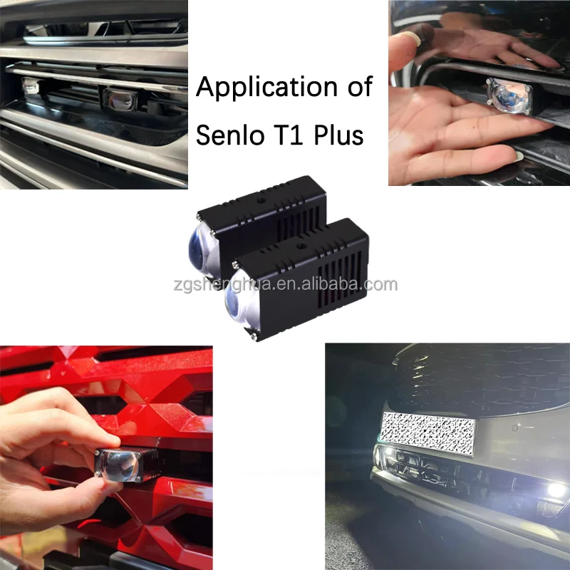 SENLO T1plus Blue Lens Motorcycle Mini Driving Light - 50W LED