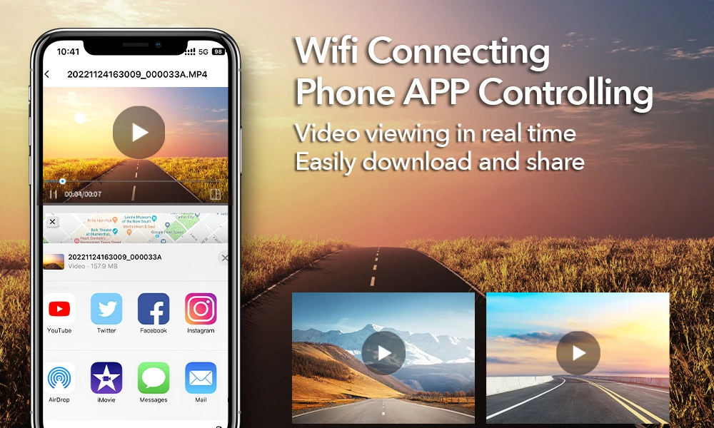 Wolfbox I05 App Control 4k Tracking System Video Recorder Wifi Gps ...