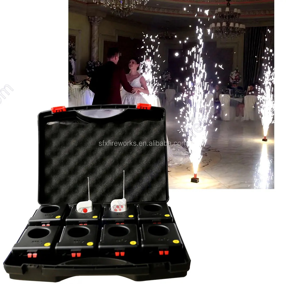 8 Cue Ice Fountain Fireworks Ignition System - Cold Pyro