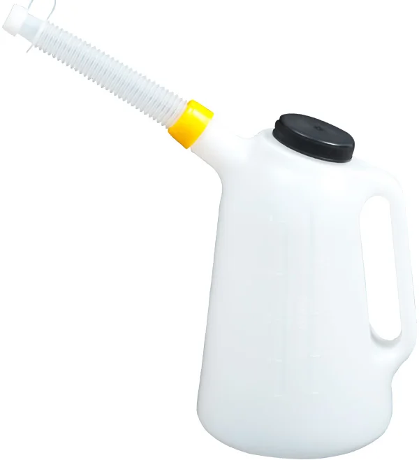 Plastic Oil Can 3L Funnel jug Measuring Pot 3 liter with Scale Gasoline ...