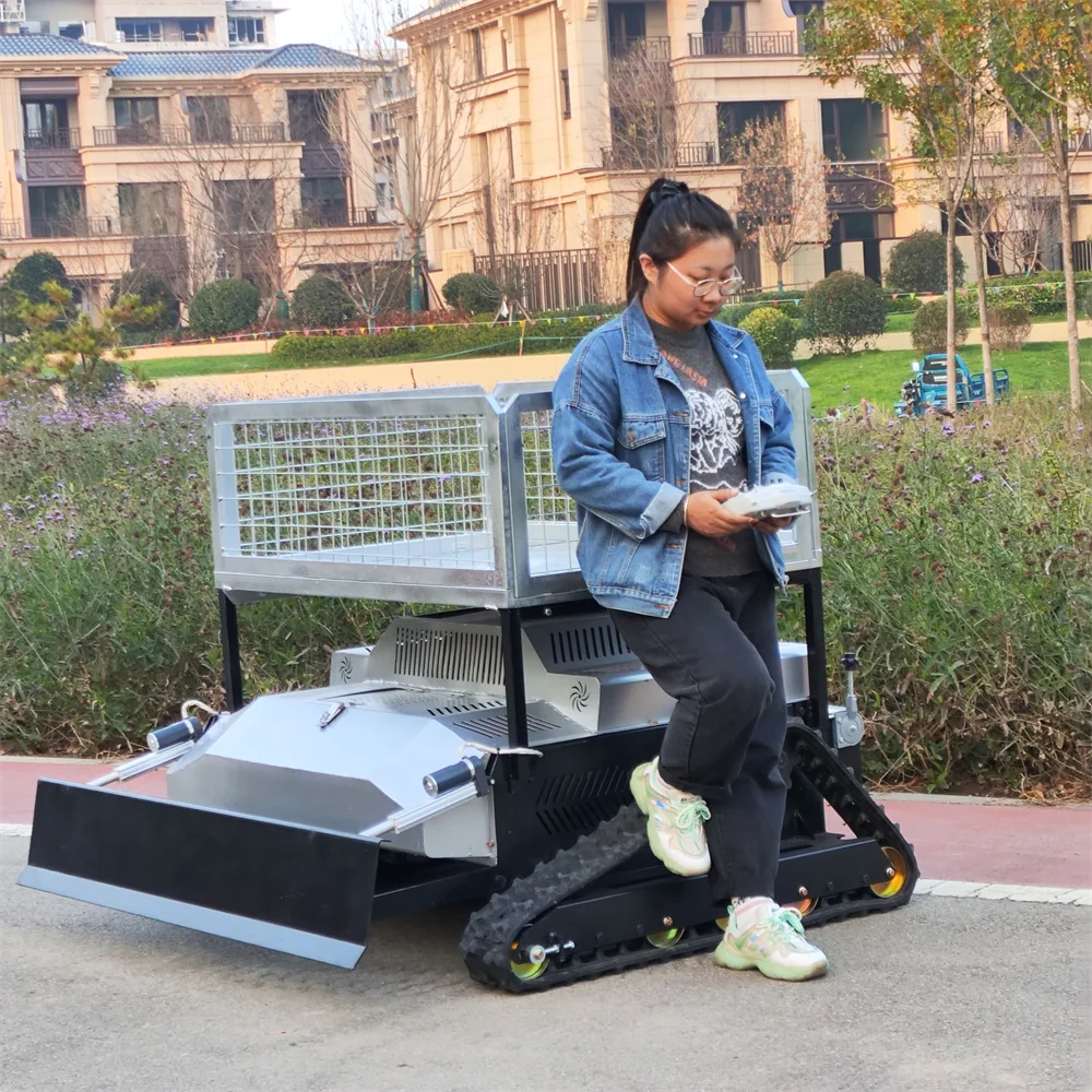 Multifunctional Remote Control Crawler Lawn Mower Small Lawn Mower For ...