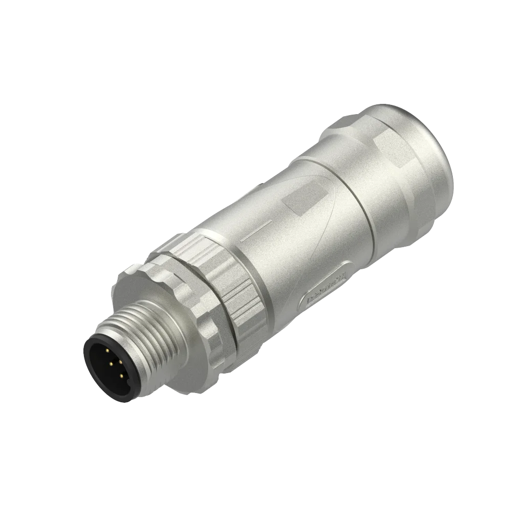 8 Pole Male Female Shield Field Assembly M12 Optical Connector Profinet ...