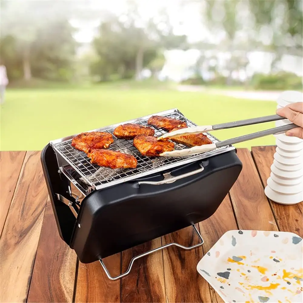 金浦户外便携式野营折叠迷你烧烤烤架手提箱烧烤烤架不锈钢定制木炭背烤架 - Buy 便携式烤架手提箱,便携式烤架手提箱定制,折叠式手提箱烧烤炉 ...
