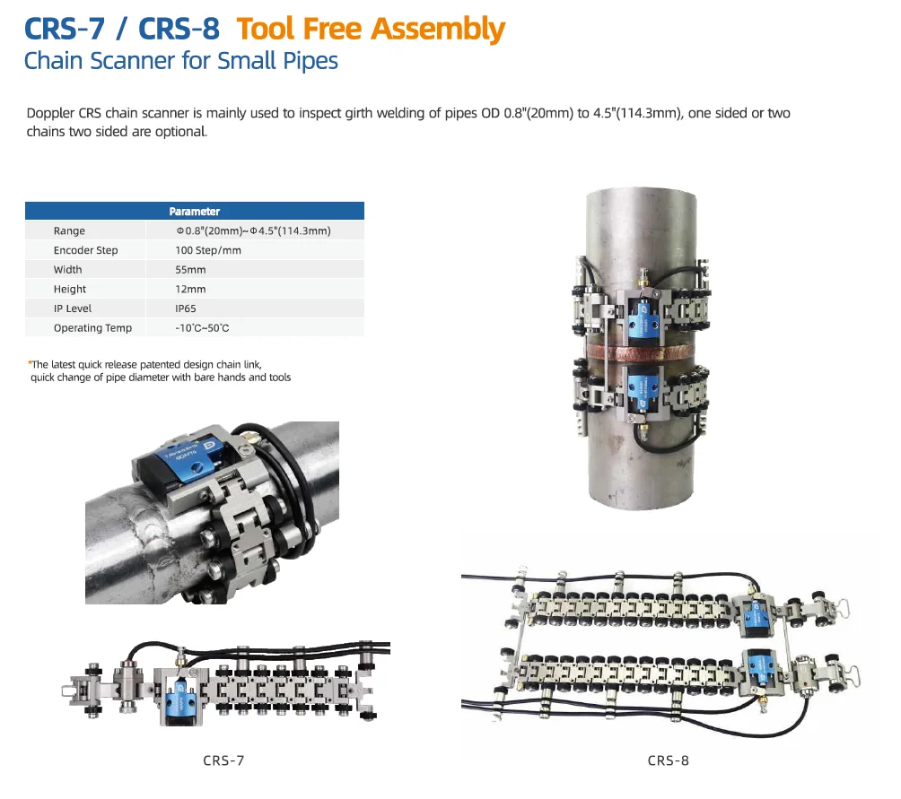 Doppler PAUT Scanner - Efficient Small Pipe Weld Inspection