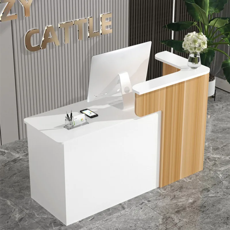 Modern Cash Table Register Retail Wooden Counter Cashier Desk Store ...
