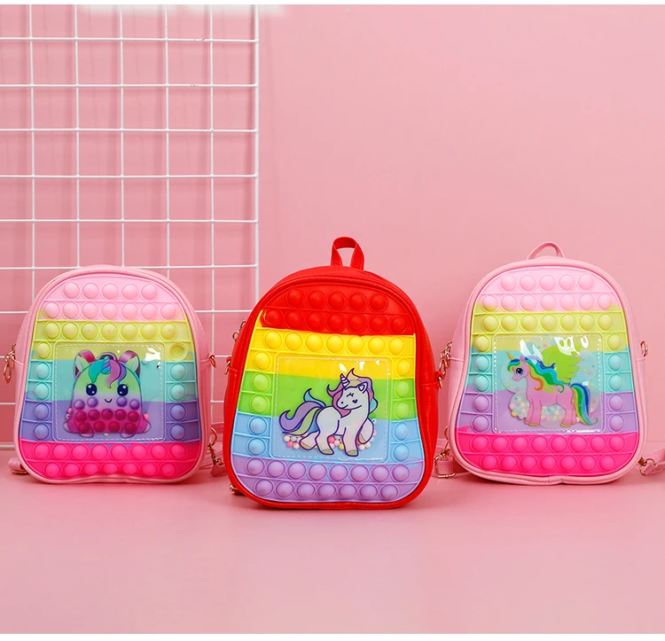 Silicone Backpack - Pop It School Supplies for Back to School