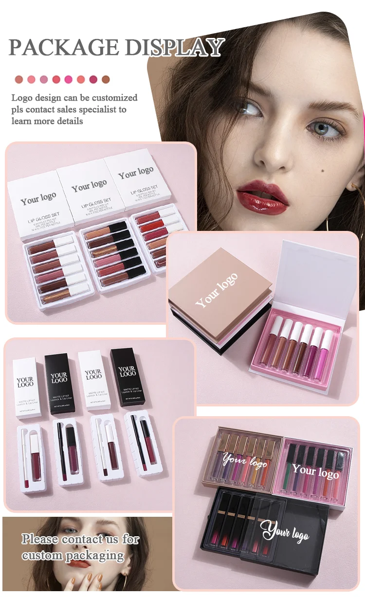 Lip Gloss Collection Makeup Set, Shiny Smooth Soft Liquid Lip Glosses ...