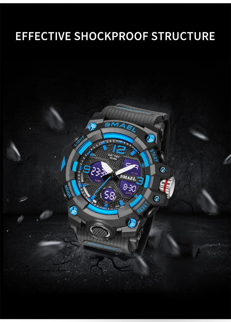 Shop Our 2021 SMAEL Digital Original Brand 8008 Quartz Watch