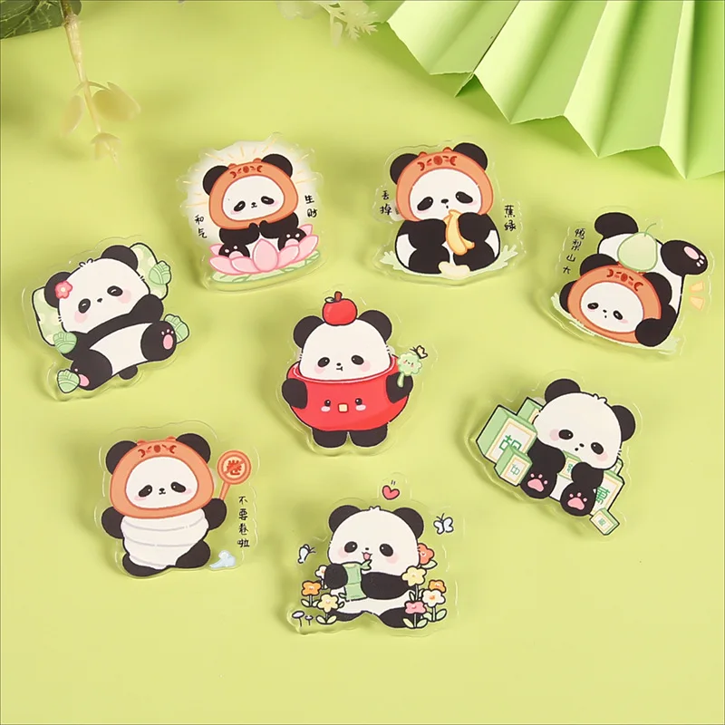 New Arrival Acrylic Crafts Custom Wholesale Cartoon Panda Lapel Pins ...