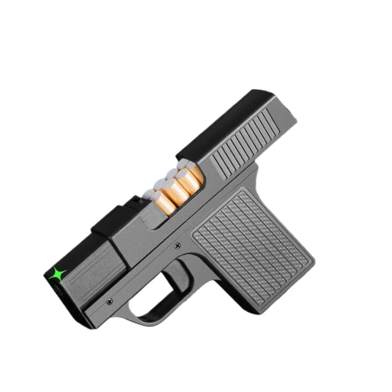 Novelty Custom Cool Gun Shaped Lighter Pistol Model Metal Cigarette ...