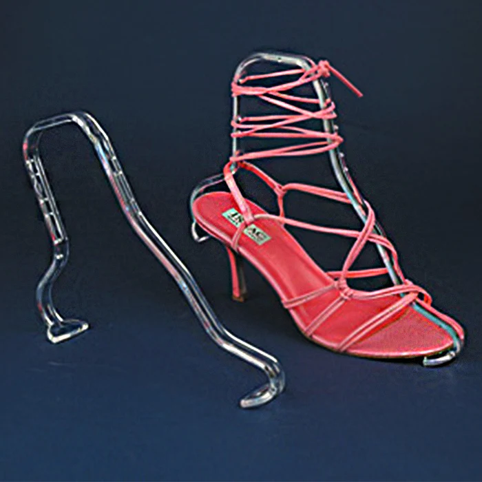 Customized Slatwall Clear Acrylic Shoe Display Shelf