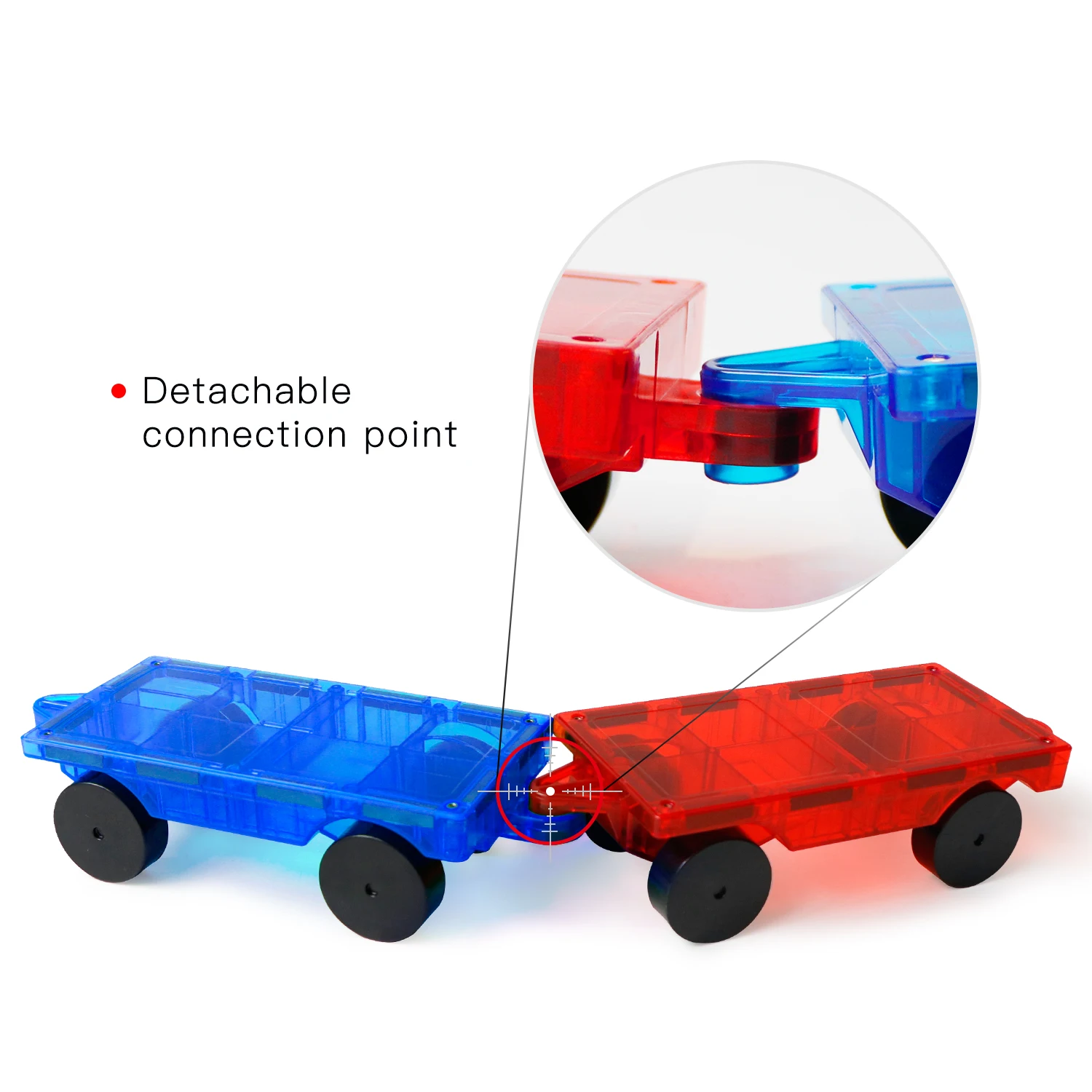 Magnetic Car for Magnetic Tiles Kids Magnetic Building Blocks with ...