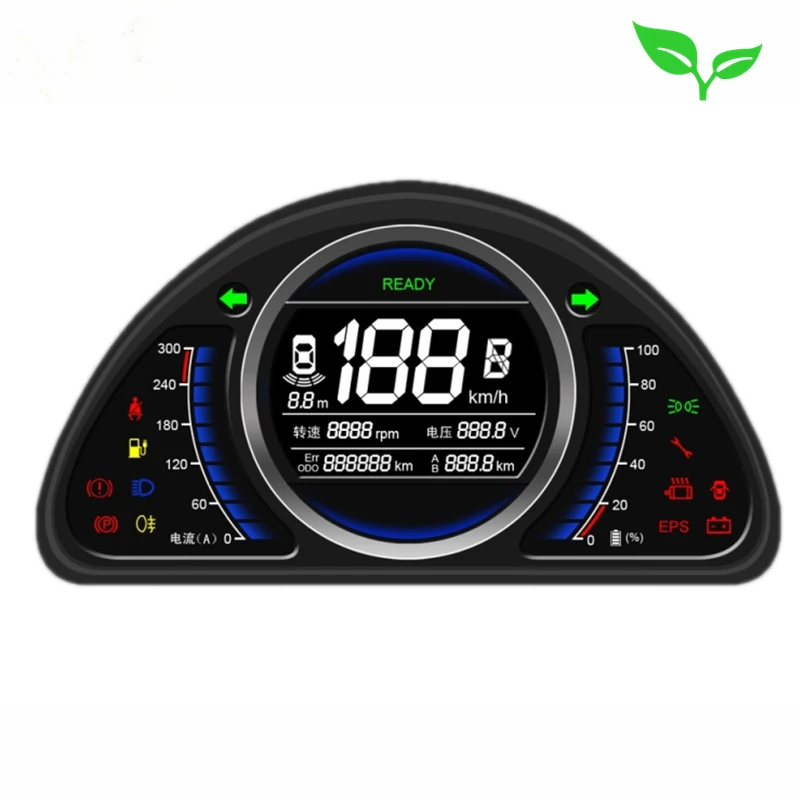 E605 LCD Dashboard for UTV EV Golf Cart - Speedometer