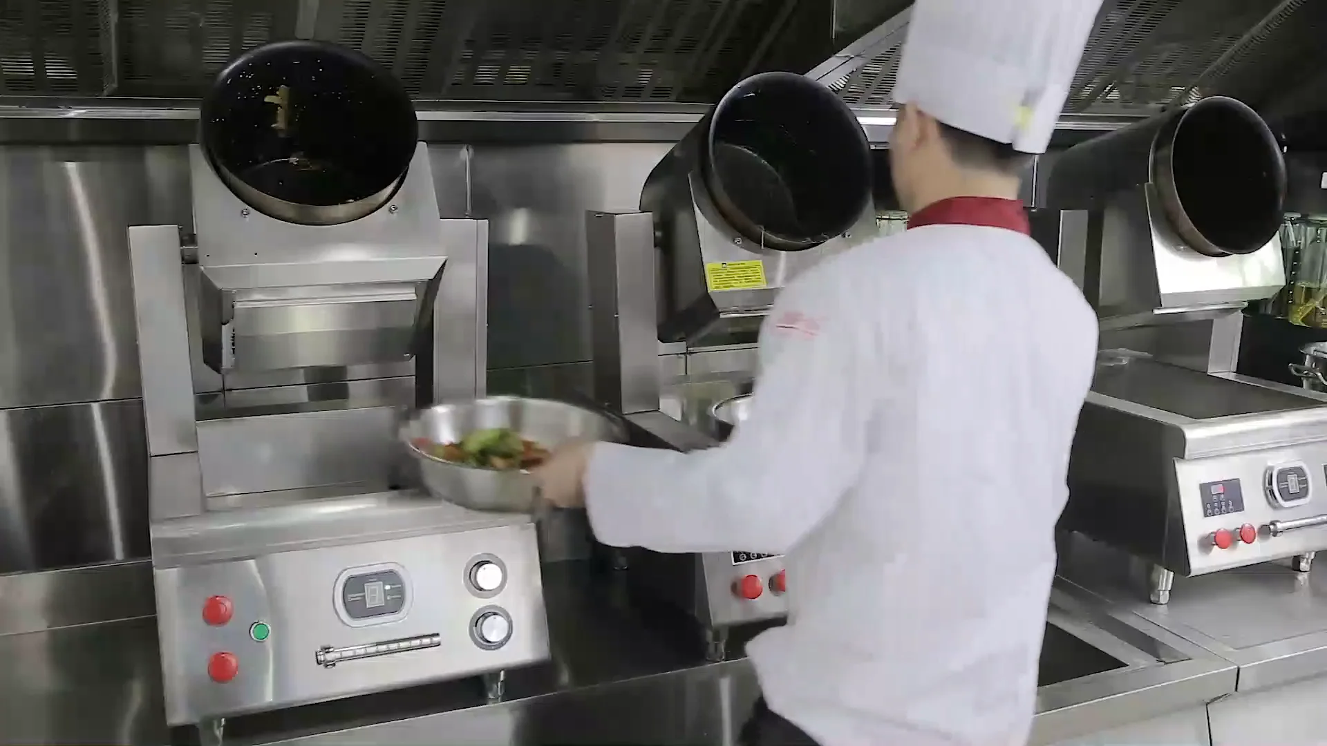 2022 Hot Selling 110v American Using Gas Type Automatic Rolling Wok ...