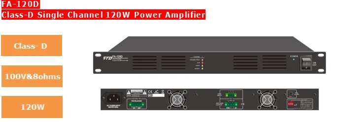 Class D Pa Power Amplifier Single Channel Class-d Amplifier - Buy ...