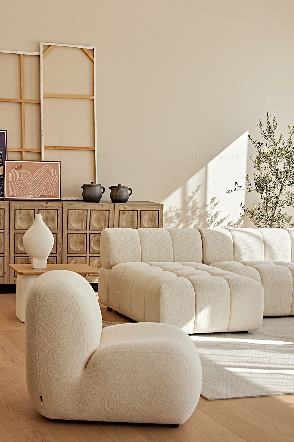 Shop Our Living Room Furniture - Geometric Wabi-Sabi Style