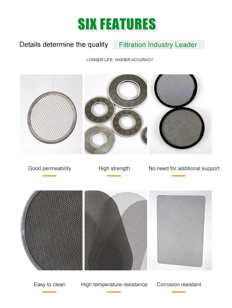 Ss304 Ss316 Customized 40 50 100 Micron Stainless Steel Metal Woven ...