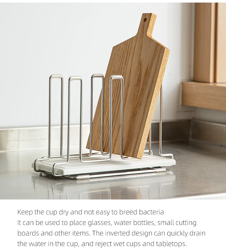 Shimoyama Kitchen Countertop Desktop Drain Cup Drying Rack Glass Cup ...