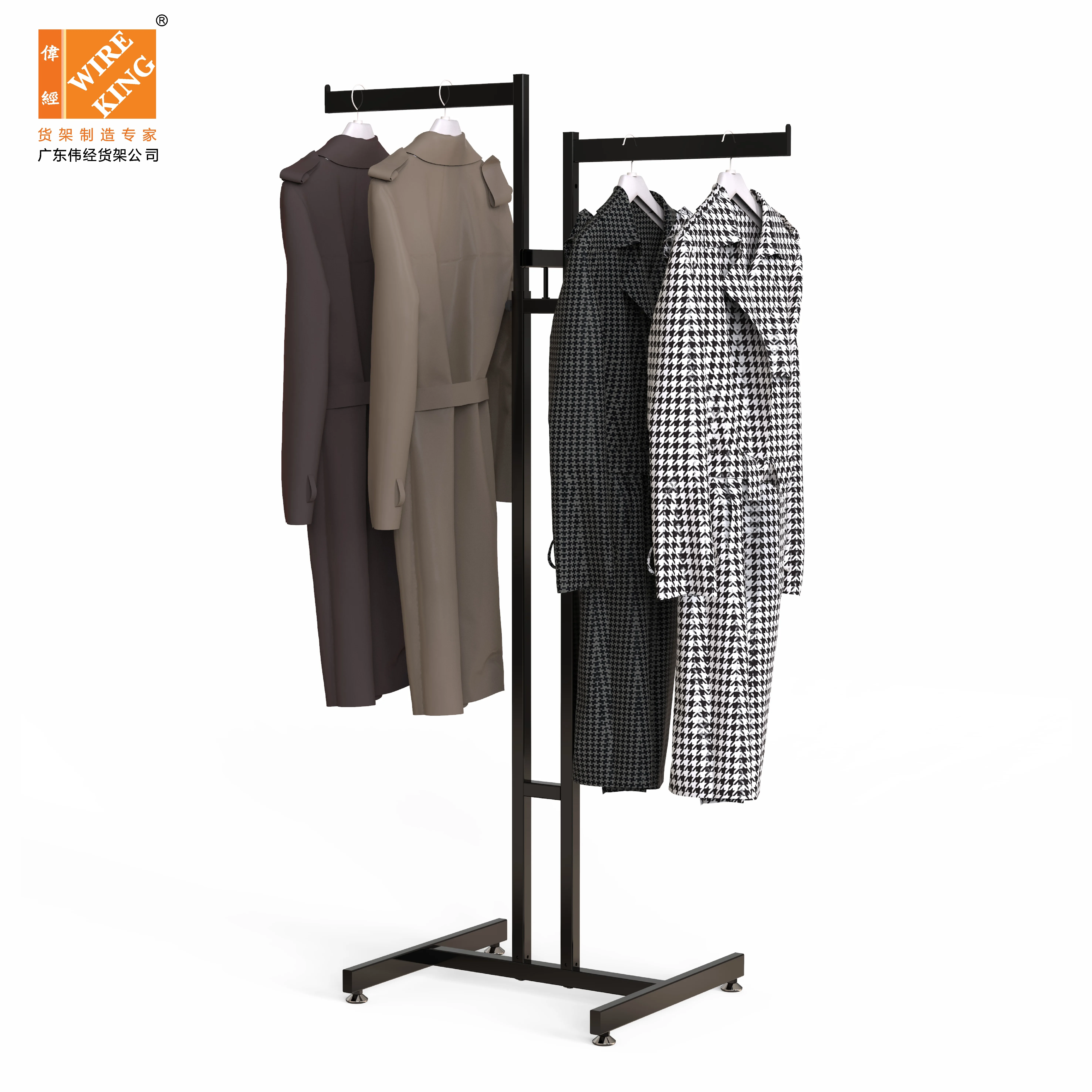 Customized Design Clothes Display Racks Clothing Display Rack Skirt T ...