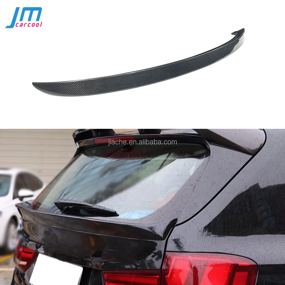 Carbon Fiber Rear Spoiler Boot Middle Wings Trim Cover For BMW X5 F15 ...