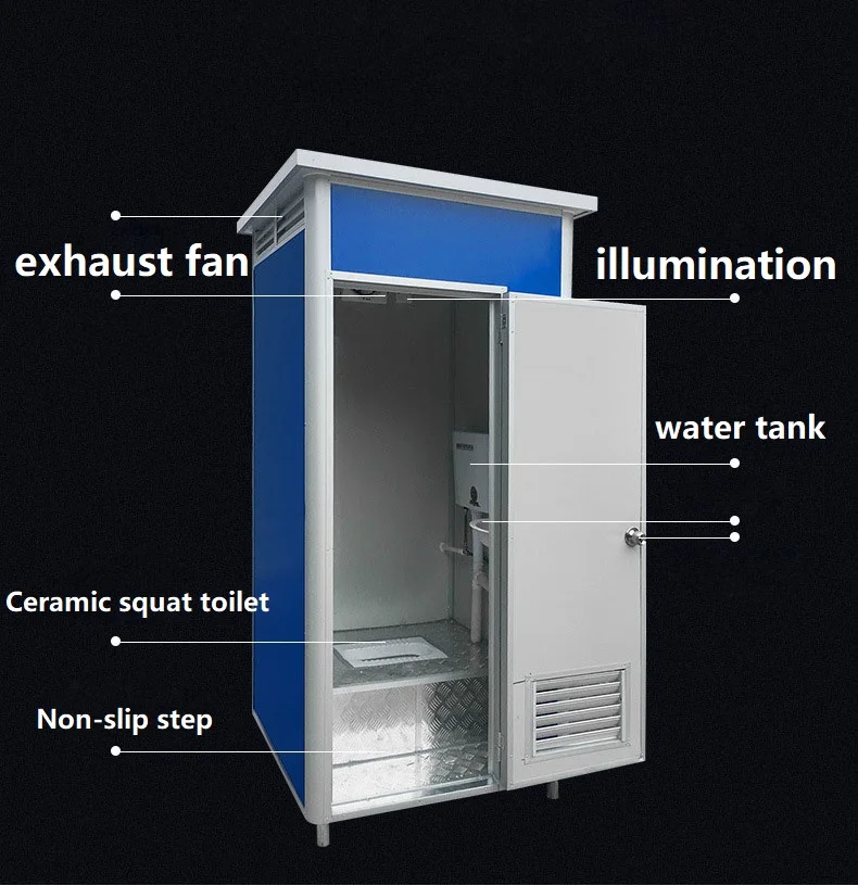 Plastic Mobile Toilet Hig Wholesale Luxury Container Graphic Design ...