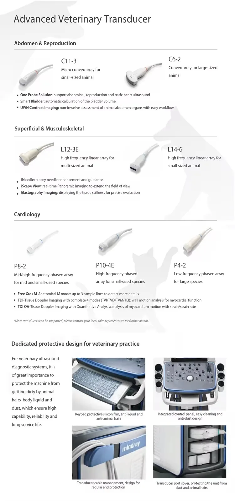 Mindray Vetus 5 Veterinary Diagnostic Ultrasound System with 21.5 High ...