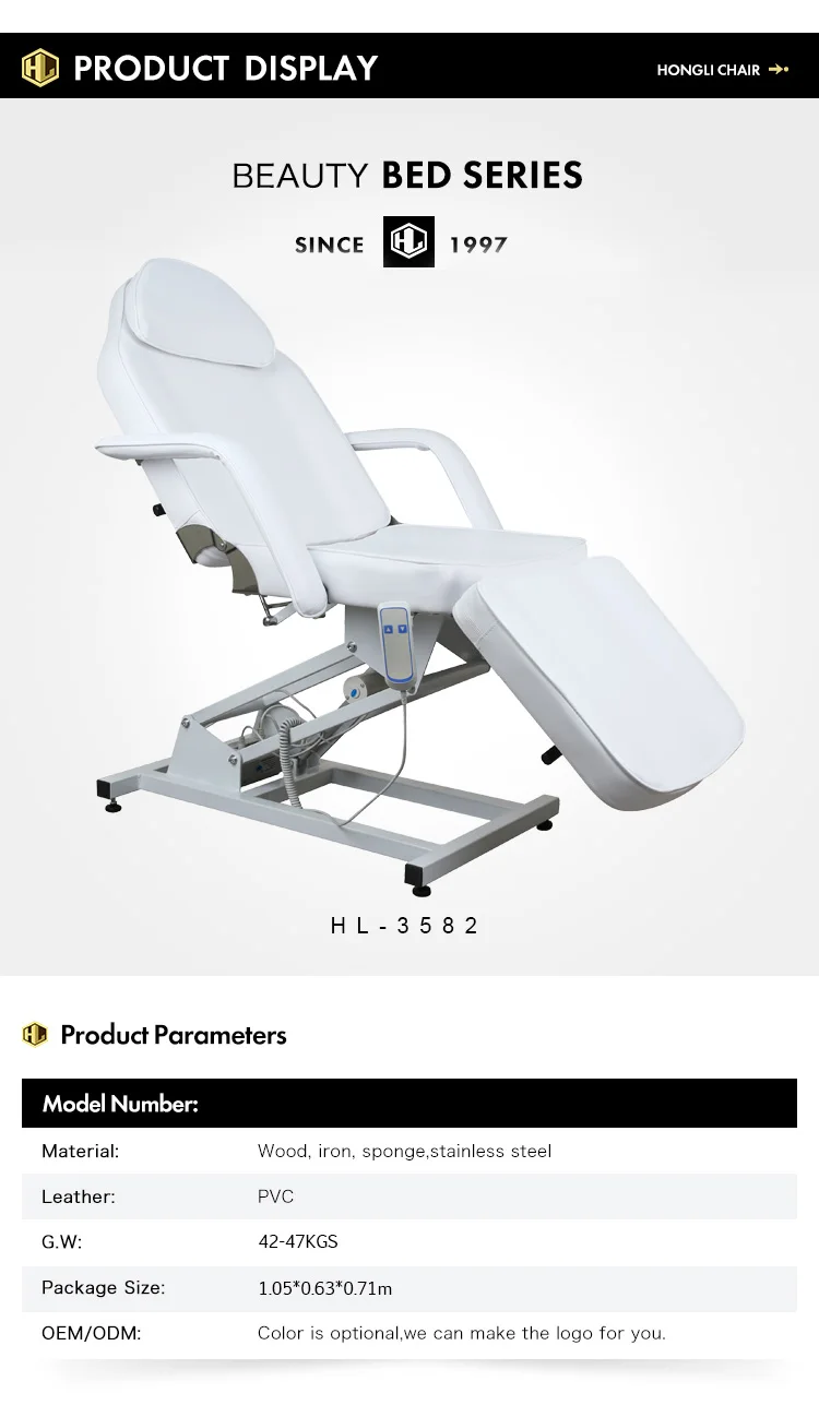 Electric Massage Bed White Beauty Salon Bed Spa Facial Bed for Sale ...