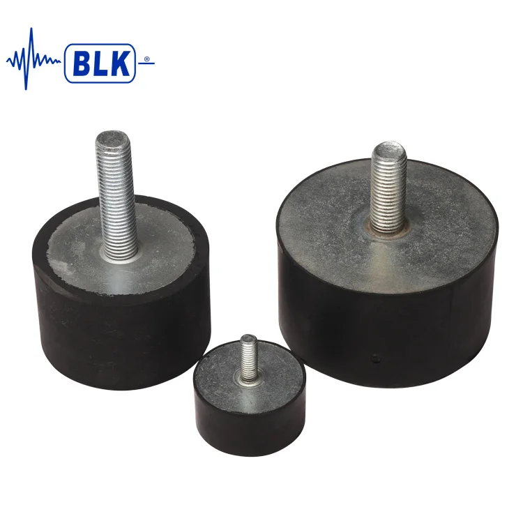 Cylindrical Vibration Isolators Anti Vibration Rubber Mount Radiator ...