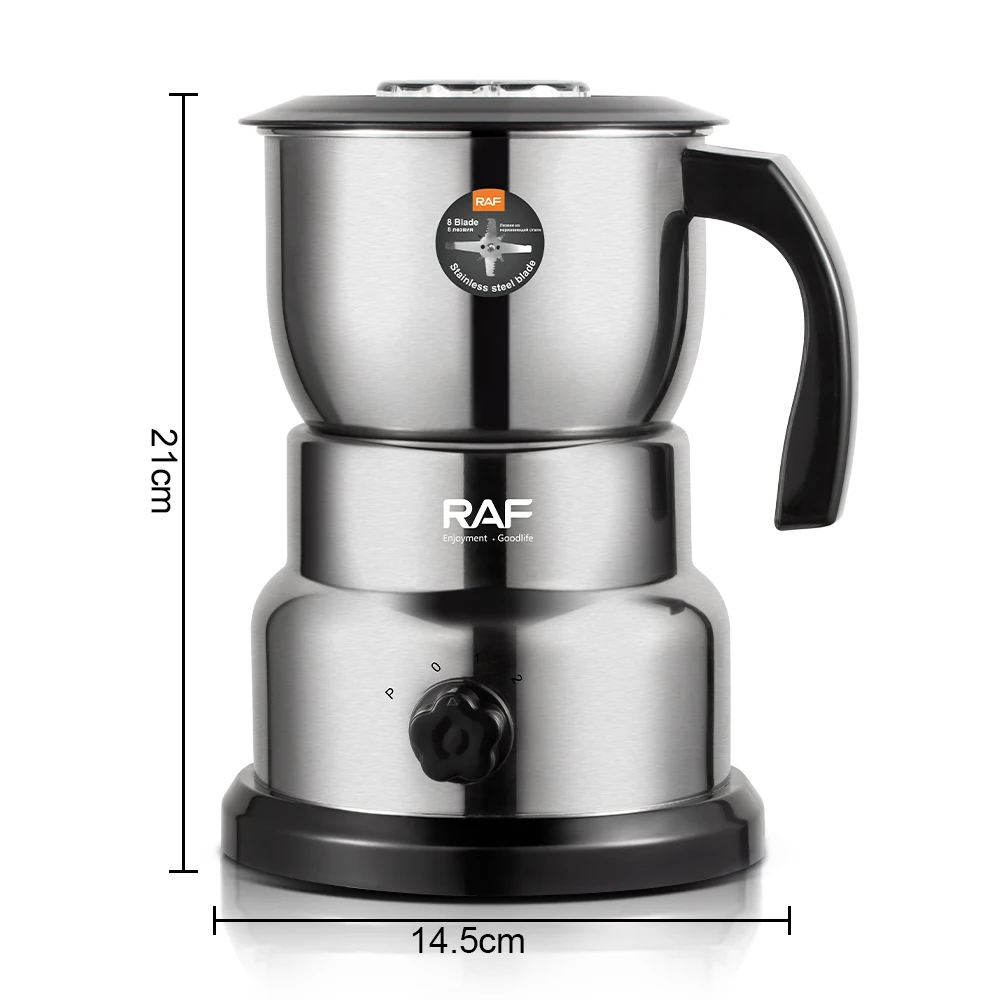 RAF Stainless Steel Coffee Grinder - 4 Blades & Touch Control