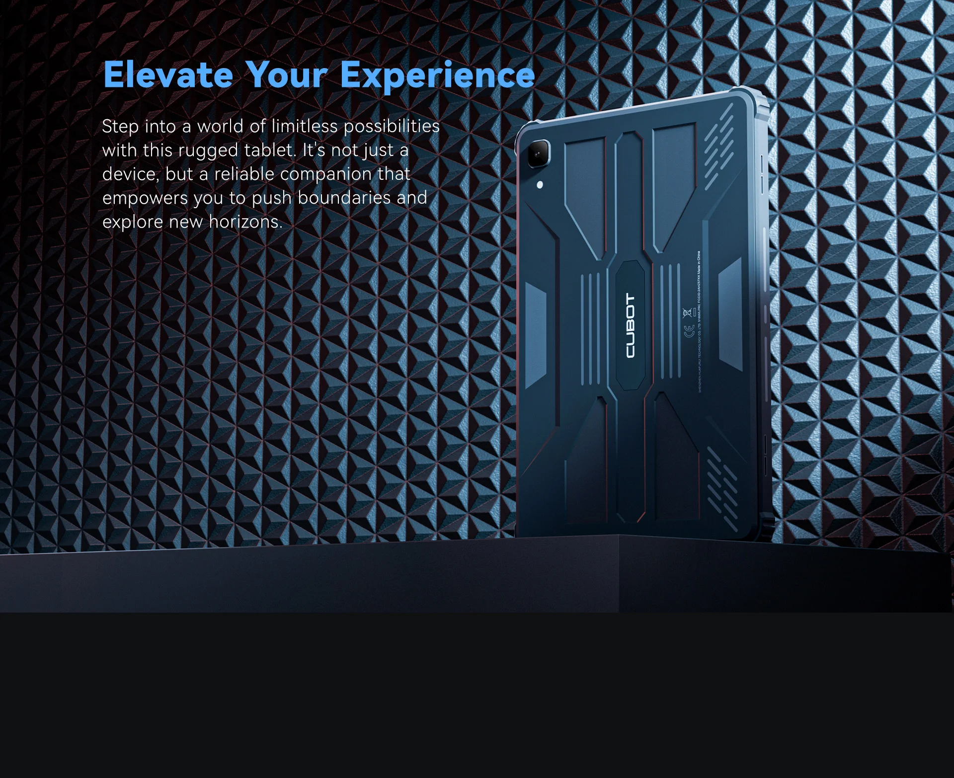 Cubot Tab King Kong Rugged Tablet Pc 10600mah 10.1 Inch Ips Display 8 ...